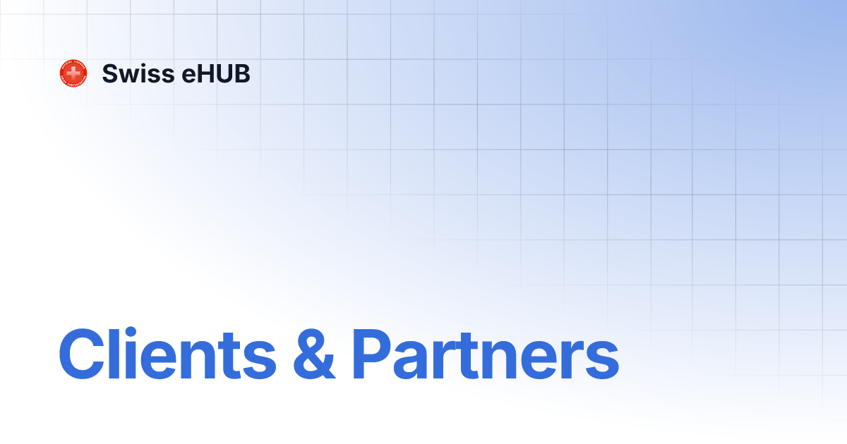 Clients & Partners | Swiss eHUB